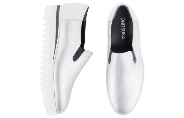 Onitsuka Tiger Slip-on Sneakers With Platform Sole - Silver