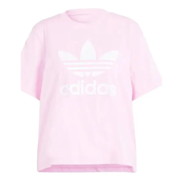 Adidas Adicolor Trefoil Boxy T-shirt - Pink/white