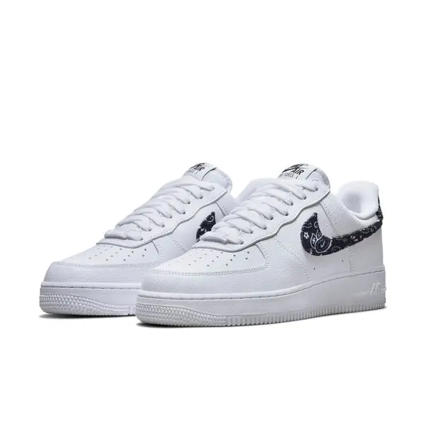 Nike Force 1 '07 Essentials "black Paisley" Low Top Sneakers