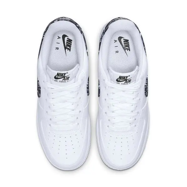 Nike Force 1 '07 Essentials "black Paisley" Low Top Sneakers