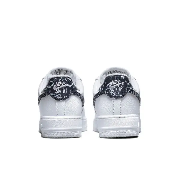 Nike Force 1 '07 Essentials "black Paisley" Low Top Sneakers
