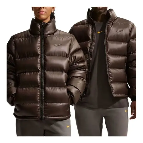 Nike X Drake Nocta Sunset Puffer Jacket - Baroque Brown/olive Grey