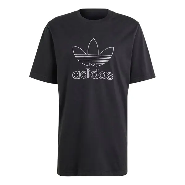 Adidas Adicolor Outline Trefoil T-shirt Asia Sizing - Black