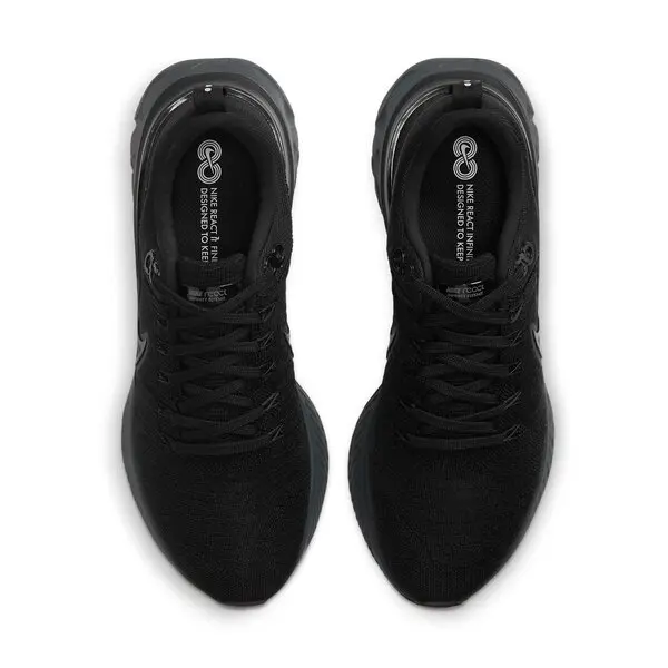 Nike React Infinity Run Flyknit 2 Athletic Sneakers - Black