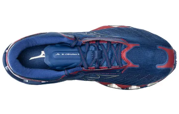 Mizuno Wave Prophecy 12 Athletic Sneakers - Blue/red
