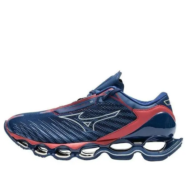 Mizuno Wave Prophecy 12 Athletic Sneakers - Blue/red