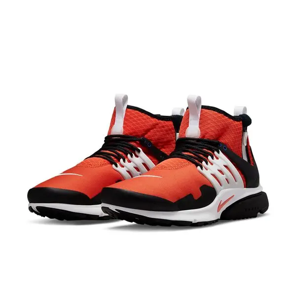 Nike Presto Mid Utility High Top Sneakers - Orange/black/white