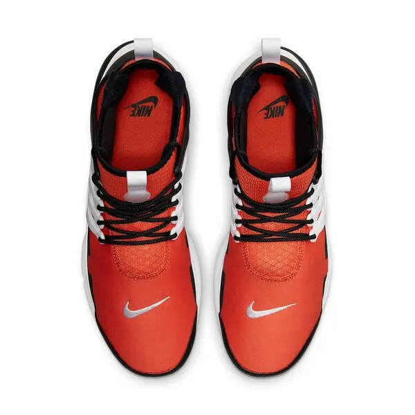 Nike Presto Mid Utility High Top Sneakers - Orange/black/white