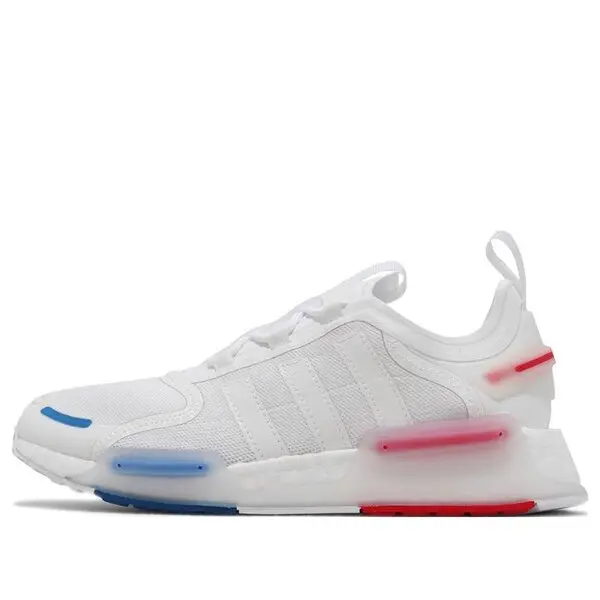Adidas Nmd_v3 'og White' Sneakers - White/pink/blue