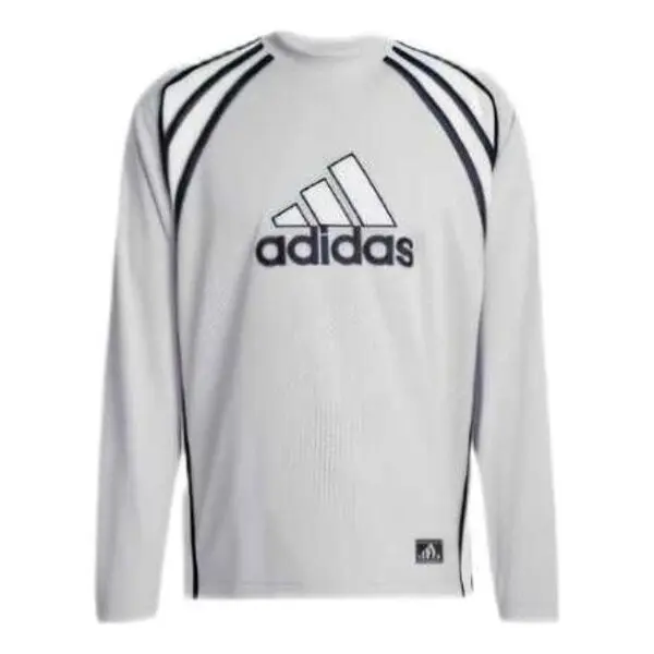 Adidas Long Sleeve Performance Top - Grey/black