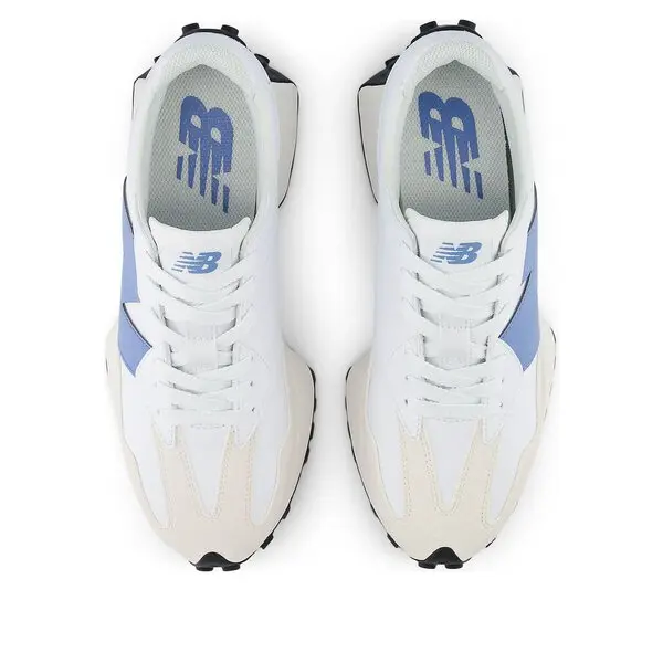 NEW BALANCE 327 Sneakers - White/blue Laguna