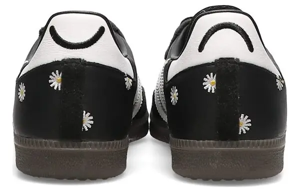Adidas X Face Studio Samba Og Embroidered Daisies Sneakers - Black/white