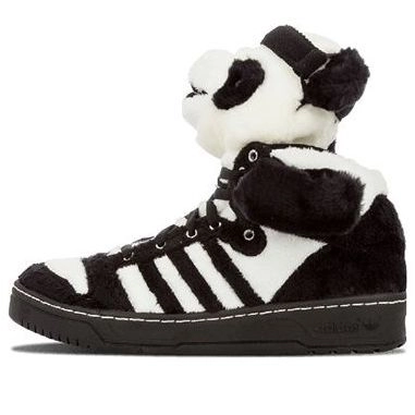 Adidas Js Jeremy Scott Panda Bear Sneakers - Wht/black1/wht