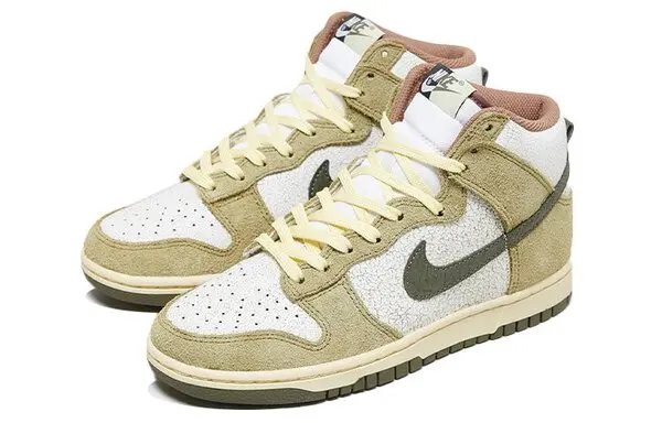 Nike Dunk High 're-raw' Sneakers - White/green
