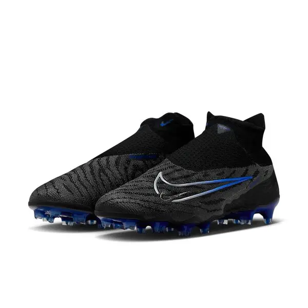 Nike Phantom Gx Elite Gripknit Df Fg 'shadow Pack' Football Boots - Black/hyper Royal/chrome