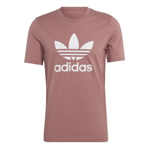Adidas Originals T-shirt Logo Sports Breathable Short Sleeve T Wine Red T-shirt - Multi-color