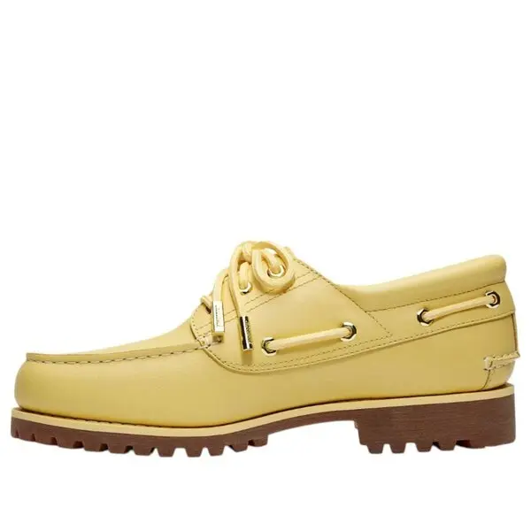 Timberland X Jacquemus 3-eye Lug Boat Shoes - Yellow