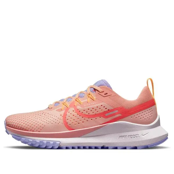 Nike React Pegasus Trail 4 Athletic Sneakers - Orange/purple