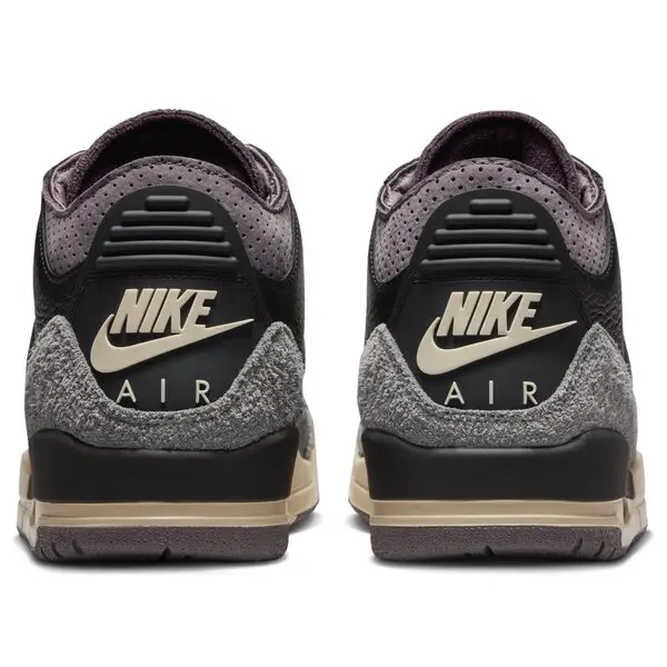 JORDAN 3 Retro Og Sp A Ma Maniére 'black Violet Ore - Black/black/flat Pewter