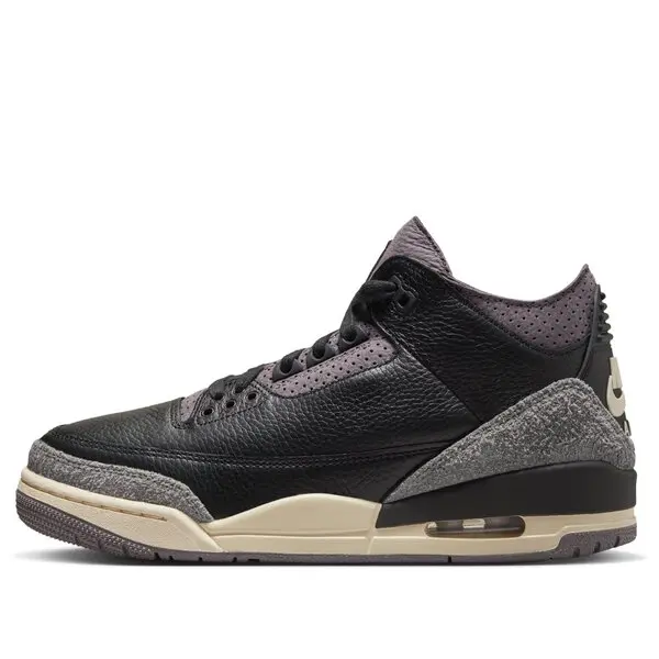 JORDAN 3 Retro Og Sp A Ma Maniére 'black Violet Ore - Black/black/flat Pewter