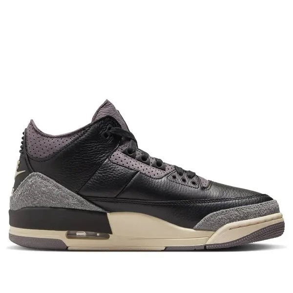 JORDAN 3 Retro Og Sp A Ma Maniére 'black Violet Ore - Black/black/flat Pewter