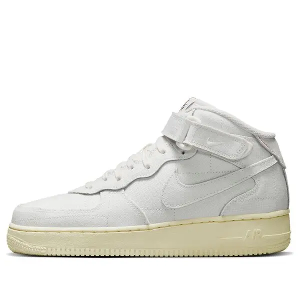 Nike Force 1 '07 Mid Canvas Sneakers - White