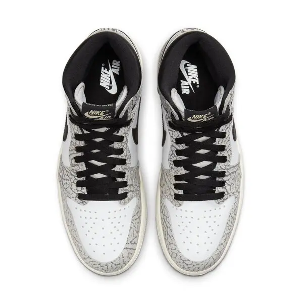 JORDAN 1 Retro High Og "white Cement" Sneakers - Tech Grey/muslin/black