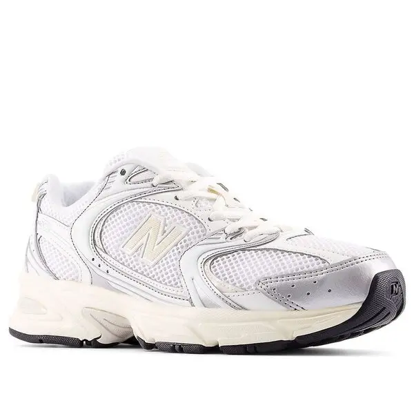NEW BALANCE 530 "silver Metallic Linen" Sneakers - Silver Metallic/linen