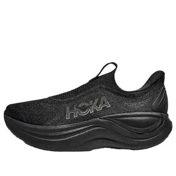 Hoka One One Skyward Laceless Sneakers - Black