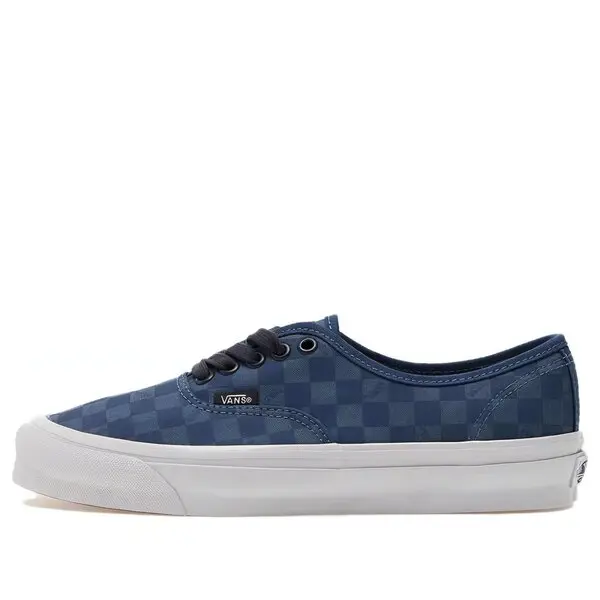 VANS Premium Authentic 44 Checkerboard Sneakers - Navy