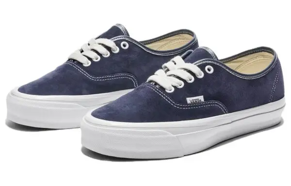 VANS Premium Authentic 44 Checkerboard Sneakers - Navy/white