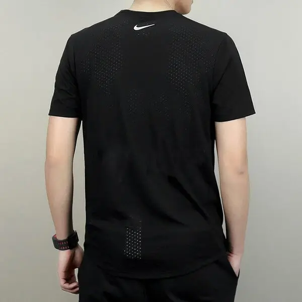 Nike Solid Color Logo Round Neck Casual Short Sleeve T-shirt