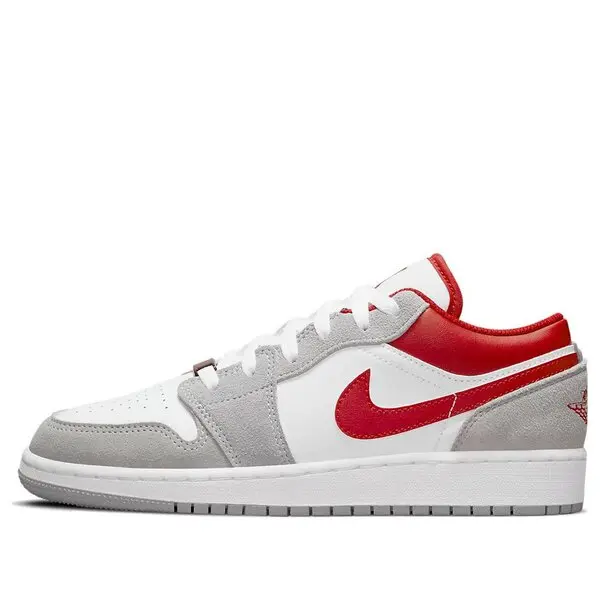 JORDAN 1 Low Se Sneakers - Grey/white/red