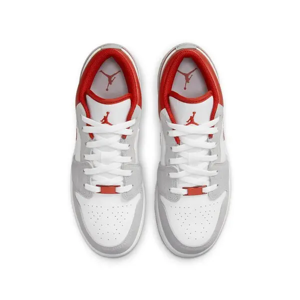JORDAN 1 Low Se Sneakers - Grey/white/red