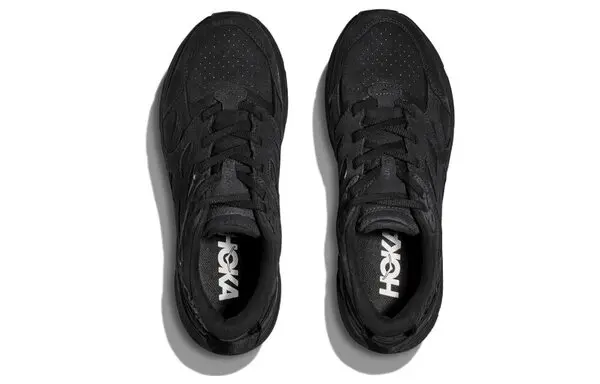 Hoka One One Clifton L Suede Sneakers - Black/black
