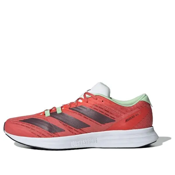 Adidas Adizero Rc "red White Black" Lace-up Athletic Sneakers - Red/white/black