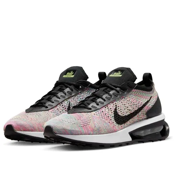 Nike Max Flyknit Racer Sneakers - Black/pink/gray