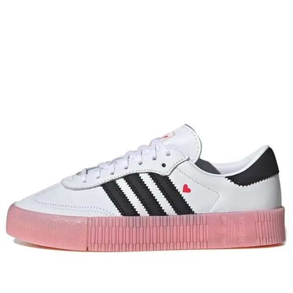 Adidas Sambarose Valentine Sneakers - Cloud White/core Black/glory Pink