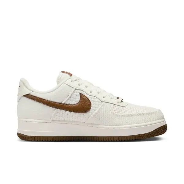 Nike Force 1 '07 Low Top Sneakers - White/brown