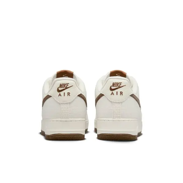 Nike Force 1 '07 Low Top Sneakers - White/brown