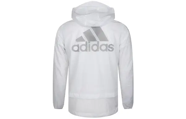 Adidas Back Logo Woven Hooded Jacket
