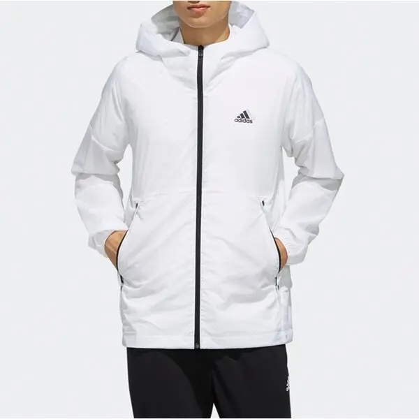 Adidas Back Logo Woven Hooded Jacket