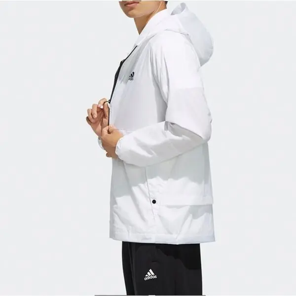 Adidas Back Logo Woven Hooded Jacket