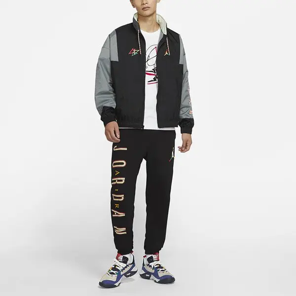 JORDAN Air Sport Dna Logo Printed Hooded Jacket