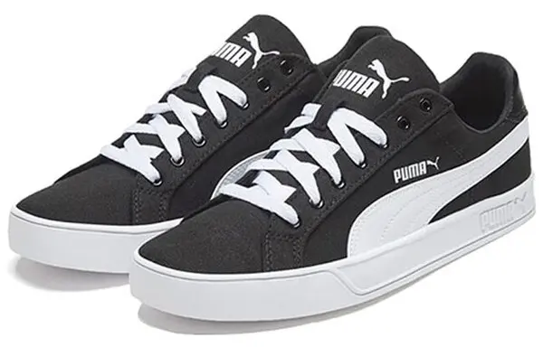 PUMA Smash Vulc Canvas Low Top Sneakers