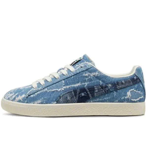 PUMA Clyde Denim Lace-up Sneakers