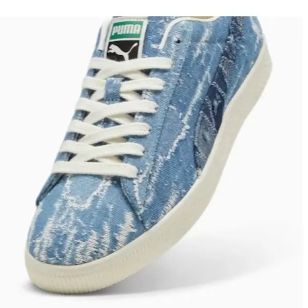 PUMA Clyde Denim Lace-up Sneakers