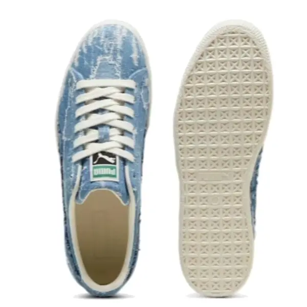 PUMA Clyde Denim Lace-up Sneakers