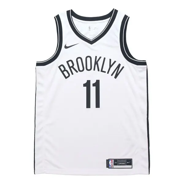 Nike Nba Brooklyn Nets Kyrie Irving 11 Basketball Jersey - White