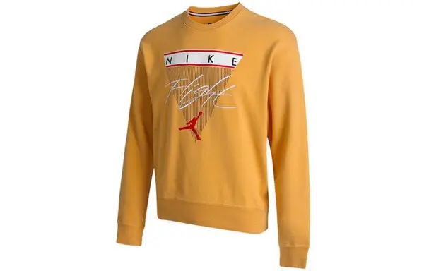 Nike Jordan Flight Graphic Crewneck Sweatshirt - Yellow